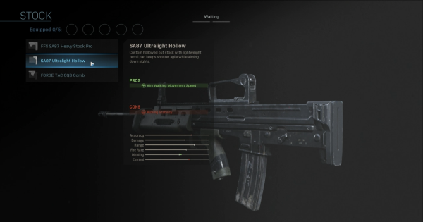 Warzone | SA87 Ultralight Hollow - Stock Stats | Call of Duty Modern ...
