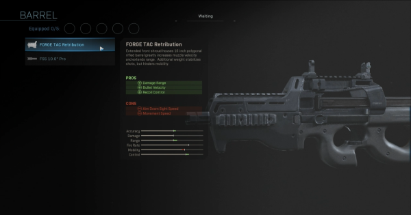 Warzone | FORGE TAC Retribution - Barrel Stats | Call of Duty Modern ...