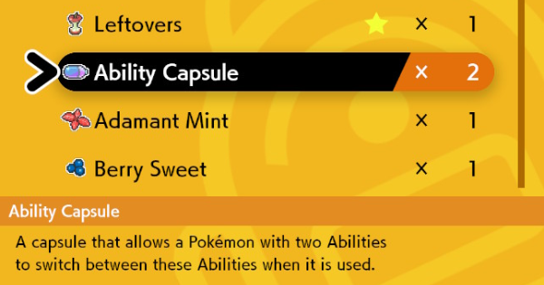 Ability Capsule - How To Get & Location | Pokemon Sword Shield - GameWith