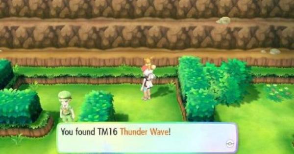 Pokemon Let's Go | Thunder Wave (TM 16) : Move Stats, Pokemon & Where ...