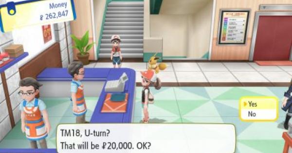 Pokemon Let's Go | U-turn (TM 18) : Move Stats, Pokemon & Where to Get ...