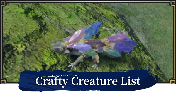MH Rise | Crafty Creatures Endemic Life List | MONSTER HUNTER RISE (MHR ...