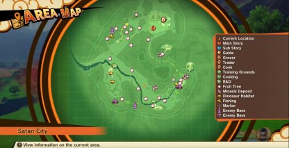 DBZ Kakarot | Field Maps - Areas & Details | Dragon Ball Z: Kakarot ...